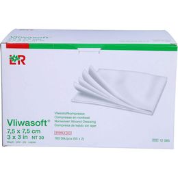 B2B Medical Vliwasoft Vlieskompressen steril 7,5x7,5 cm 6l. 50X2 St