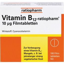 Vitamin B12-ratiopharm 10 &mu;g Filmtabletten 100 St