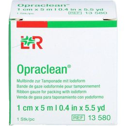 Opraclean Mullbinde z.Tampon.m.Jodoform 1 cmx5 m 1 St