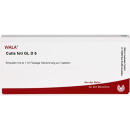 WALA Cutis feti Gl D 6 Ampullen 10X1 ml