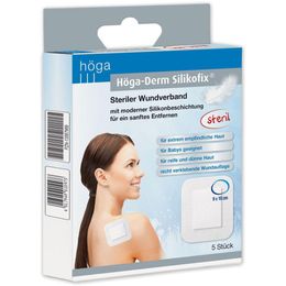 H&Ouml;GA-DERM Silikofix steriler Wundverband 9x10 cm 5 St