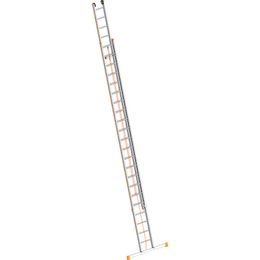 Layher Alu-Seilzugleiter, 2-teilig, ausziehbar, inkl. Traverse, 2 x 22 Sprossen