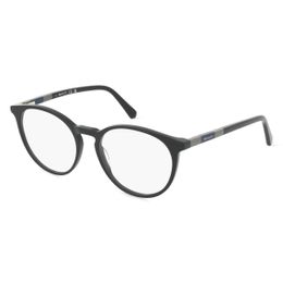 Gant GA3286 Brille Unisex | Fassung: Vollrand, Rund, Schwarz Gl&auml;nzend