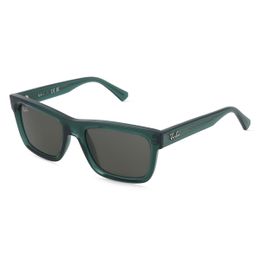 Ray-Ban Ray Ban Junior RJ9196S | Kinder-Sonnenbrille | Fassung: Vollrand, Eckig, Kunststoff, Gr&uuml;n Transparent | Glasfarbe: Braun