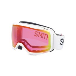 Smith GROM | Skibrillen Unisex | Fassung: Acetat Wei&szlig; | Glasfarbe: Rot