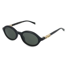 Gucci GG2153S | Damen-Sonnenbrille | Fassung: Vollrand, Rund, Acetat, Schwarz | Glasfarbe: Grau