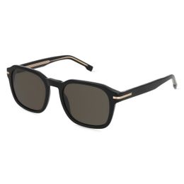 HUGO BOSS BOSS 1627/S | Herren-Sonnenbrille | Fassung: Vollrand, Quadratisch, Acetat, Schwarz | Glasfarbe: Grau