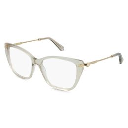 Swarovski SK2060 Brille Damen | Fassung: Vollrand, Cat Eye, Beige Transparent