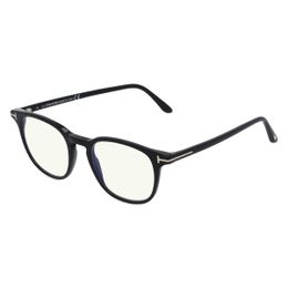 Tom Ford FT5832-B Brille Herren | Fassung: Vollrand, Rund, Schwarz Gl&auml;nzend