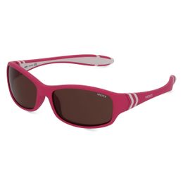 Mexx Eyes 5215 | Kinder-Sonnenbrille | Fassung: Vollrand, Quadratisch, Kunststoff, Pink | Glasfarbe: Braun
