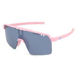 Julbo J5921136 | Kinder-Sonnenbrille | Fassung: Halbrand, Monoscheibe, Kunststoff, Rose | Glasfarbe: Grau