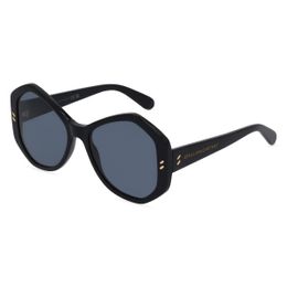 Stella McCartney SC40056I | Unisex-Sonnenbrille | Fassung: Vollrand, Butterfly, Acetat, Schwarz Gl&auml;nzend | Glasfarbe: Grau