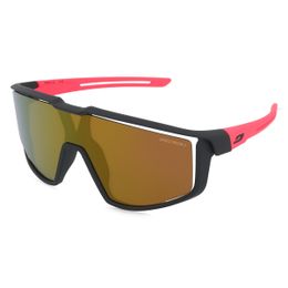Julbo J5501123 FURY S | Kinder-Sonnenbrille | Fassung: Halbrand, Monoscheibe, Kunststoff, Schwarz Rose | Glasfarbe: Grau