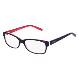 Tommy Hilfiger TH1018 Brille Unisex | Fassung: Vollrand, Quadratisch, Blau Wei&szlig;
