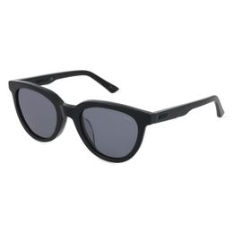 Puma PJ 0073 S | Kinder-Sonnenbrille | Fassung: Vollrand, Panto, Acetat, Schwarz Gl&auml;nzend | Glasfarbe: Grau