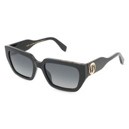 Marc Jacobs MARC 809/S | Damen-Sonnenbrille | Fassung: Vollrand, Eckig, Acetat, Schwarz | Glasfarbe: Grau Verlaufend