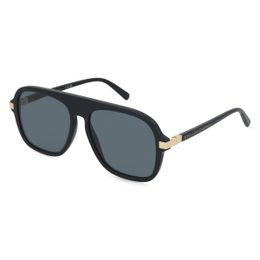 Stella McCartney SC40075I | Damen-Sonnenbrille | Fassung: Vollrand, Pilot, Acetat, Schwarz Gl&auml;nzend | Glasfarbe: Grau
