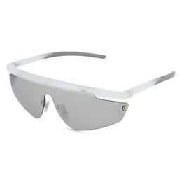 Scuderia Ferrari FZ6001 | Unisex-Sonnenbrille | Fassung: Randlos, Geometrisch, Kunststoff, Grau Transparent | Glasfarbe: Grau Verlaufend