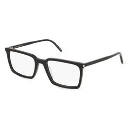 SAINT LAURENT SL 624 Brille Unisex | Fassung: Vollrand, Quadratisch, Schwarz Gl&auml;nzend
