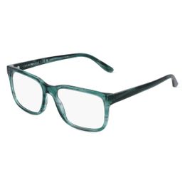Emporio Armani EA 3218 Brille Herren | Fassung: Vollrand, Quadratisch, Gr&uuml;n Gestreift