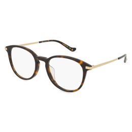 Gucci GG1466OA Brille Unisex | Fassung: Vollrand, Panto, Havanna Gold