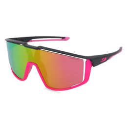 Julbo J5313314 FURY | Unisex-Sonnenbrille | Fassung: Halbrand, Monoscheibe, Kunststoff, Schwarz Rose | Glasfarbe: Braun