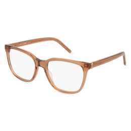 SAINT LAURENT SL M129 Brille Unisex | Fassung: Vollrand, Quadratisch, Braun Transparent