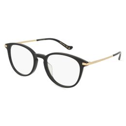 Gucci GG1466OA Brille Unisex | Fassung: Vollrand, Panto, Schwarz Gold