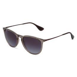 Ray-Ban RB 4171 ERIKA | Damen-Sonnenbrille | Fassung: Vollrand, Panto, Kunststoff, Grau Transparent | Glasfarbe: Grau Verlaufend
