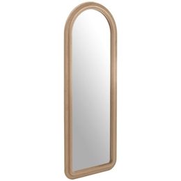 Mid.you Wandspiegel, Taupe, Glas, Textil, Holzwerkstoff, oval, 60x160x4 cm, Ganzk&ouml;rperspiegel, Spiegel, Wandspiegel