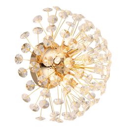 Globo LIGHTING Wandleuchte "KATRINA", goldfarben, &Oslash; 40cm, 1 Stk., Leuchten, Wandlampe Wand Wohnzimmer Flur Wandbeleuchtung, Wandleuchte