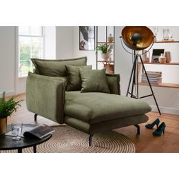 Relaxsessel Home Affaire "Lazio modern und bequem, schmale Armlehnen, tolle Detailverarbeitung", gr&uuml;n, t&uuml;rkis, B:111cm H:101cm T:167cm, Sessel, Relaxsessel