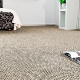 Teppichboden ANDIAMO "Patras, Strukturschlinge, Gesamth&ouml;he 8,5 mm, Luxusklasse LC2", beige (sand), B:400cm L:450cm, Kunstfaser, Teppiche, Breite 400 cm oder 500 cm, H&ouml;he 8,5 mm, strapazierf&auml;hig & robust