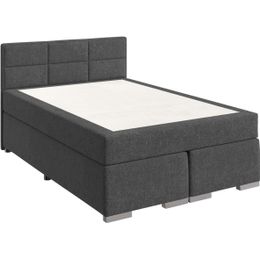 Boxbett FORTE "ONE erh&auml;ltlich in den Breiten 140cm, 160cm & 180cm", dunkelgrau, B:143cm L:210cm, Komplettbetten