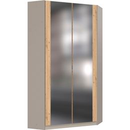 Eckschrank wimex "Marburg", artisan eiche nachbildung, spiegel, B:95cm H:199cm T:95cm, Holzwerkstoff, Schr&auml;nke, Eckschrank