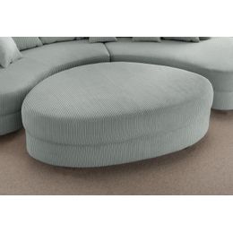 Polsterhocker Home Affaire "Lazio modern und bequem, tolle Detailverarbeitung", blau (aqua), B:150cm H:38cm T:96cm, 93% Polyester, 7% Polyamid, Hocker, Polsterhocker