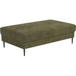Hocker TRENDS BY HG "Summer", b882 memphis 11 olive, B:140cm H:46cm T:80cm, 90% Polyester;10% Nylon, Hocker, Hocker, in Cord-Stoff mit Metallfu&szlig;