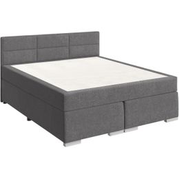 Boxbett FORTE "ONE erh&auml;ltlich in den Breiten 140cm, 160cm & 180cm", antrazit, B:143cm L:210cm, Komplettbetten