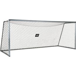 Fu&szlig;balltor EXIT "Scala", silber (silberfarben, schwarz), Sport-Tore, Kinder, B/H/L: 500cm x 200cm x 208cm, 1 Stk. Aluminium, BxLxH: 500x208x200 cm, aus Aluminium, B:500cm H:200cm L:208cm