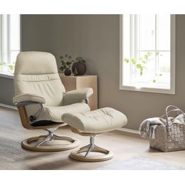 Relaxsessel stressless "Sunrise", beige (cream batick), B:79cm H:103cm T:73cm, Leder BATICK: BATICK ist ein leicht korrigiertes, durchgef&auml;rbtes und genarbtes M&ouml;belleder, bei dem die meisten Unebenheiten und Spuren in der Regel entfernt wurden.;Leder PALOMA: PALOMA ist ein durchgef&auml;rbtes Semianilin-M&ouml;belleder mit nat&uuml;rlicher Narbung.;ROHLEDER Stoff Q2 FARON: Ein fester zuverl&auml;ssiger Boucl&eacute; mit eine