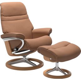 Relaxsessel stressless "Sunrise", braun (latte batick), B:83cm H:105cm T:74cm, Leder BATICK: BATICK ist ein leicht korrigiertes, durchgef&auml;rbtes und genarbtes M&ouml;belleder, bei dem die meisten Unebenheiten und Spuren in der Regel entfernt wurden.;Leder PALOMA: PALOMA ist ein durchgef&auml;rbtes Semianilin-M&ouml;belleder mit nat&uuml;rlicher Narbung.;ROHLEDER Stoff Q2 FARON: Ein fester zuverl&auml;ssiger Boucl&eacute; mit eine