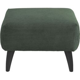 Polsterhocker Home Affaire "Lazio modern und bequem, schmale Armlehnen, tolle Detailverarbeitung", gr&uuml;n (moos), B:255cm H:94cm T:66cm, 93% Polyester, 7% Polyamid, Hocker, Polsterhocker, zwei verschiedene Fu&szlig;farben w&auml;hlbar