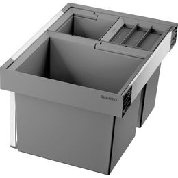 Einbaum&uuml;lleimer Blanco "FLEXON II Low 50/3", schwarz, B:46,2cm H:32,5cm T:40cm, Kunststoff, M&uuml;lleimer, Abwaschbare und entnehmbare Eimer