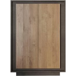 Highboard Home Affaire "Sky, B/H 106/171 cm, Stauraumschrank/Hochkommode, 2 T&uuml;ren", lava, mercure dekor holzstruktur, B:106cm H:171cm T:40cm, Holzwerkstoff, Sideboards, Highboard, Softclosing, Korpus & Front 22 mm stark, Rahmen-Optik