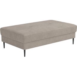 Hocker TRENDS BY HG "Summer", b884 memphis 5 truffle, B:140cm H:46cm T:80cm, 90% Polyester;10% Nylon, Hocker, Hocker, in Cord-Stoff mit Metallfu&szlig;