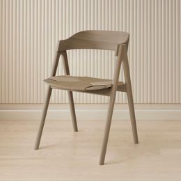 Stuhl HAMMEL FURNITURE "Mette by Hammel", , wei&szlig; pigmentierter lack, wei&szlig; pigmentierter lack, beige, B:52cm H:75cm T:54cm, Massivholz, St&uuml;hle, Stuhl, Massivholz, gepolsterte Sitzfl&auml;che, versch. Farbvarianten
