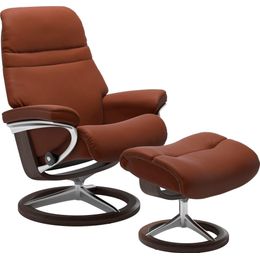 Relaxsessel stressless "Sunrise", braun (copper paloma), B:79cm H:103cm T:73cm, Leder BATICK: BATICK ist ein leicht korrigiertes, durchgef&auml;rbtes und genarbtes M&ouml;belleder, bei dem die meisten Unebenheiten und Spuren in der Regel entfernt wurden.;Leder PALOMA: PALOMA ist ein durchgef&auml;rbtes Semianilin-M&ouml;belleder mit nat&uuml;rlicher Narbung.;ROHLEDER Stoff Q2 FARON: Ein fester zuverl&auml;ssiger Boucl&eacute; mit ein