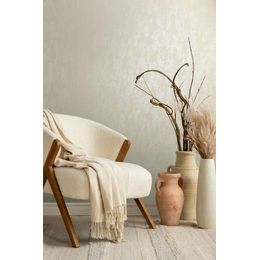 Vliestapete marburg "Tapete Shiny Concrete", beige, B:0,53m H:0,01m L:10,05m, Vlies, Tapeten, moderne Vliestapete f&uuml;r Wohnzimmer Schlafzimmer K&uuml;che