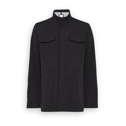 Kurzjacke RICANO "Jacke Julien", Herren, Gr. L, schwarz, Obermaterial: 90% Nylon NY. 10% Elasthan EL. Futter: 100% Polyester PES., normal, hoch geschlossener Ausschnitt, Jacken Kurzjacke, Handgefertigt, Made in Europe