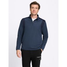 Sweatshirt Catamaran, Herren, Gr. 48/50, blau (dunkelblau, meliert), 97% Polyester, 3% Elasthan, unifarben, Sweatshirts Sweatshirt